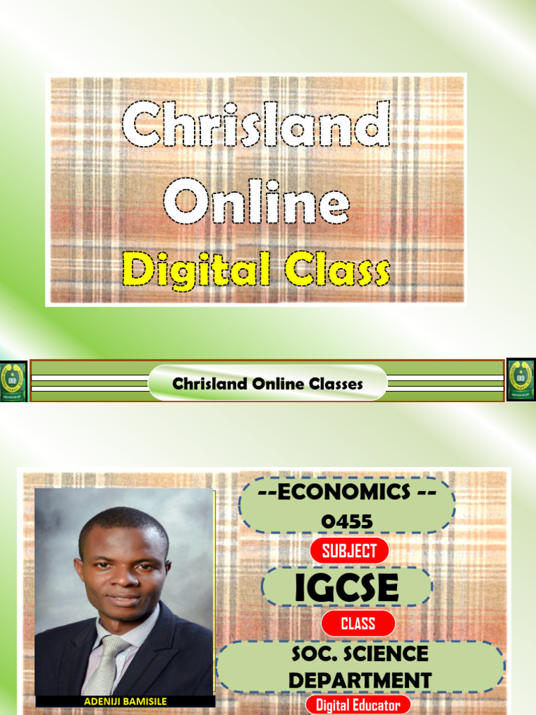 Igcse Economics Class Note 2024 | PDF | Supply (Economics) | Macroeconomics