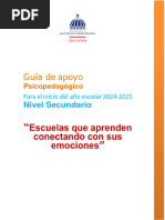 Guía Semana de Ambientacion Nivel Secundario | PDF | Enseñando ...