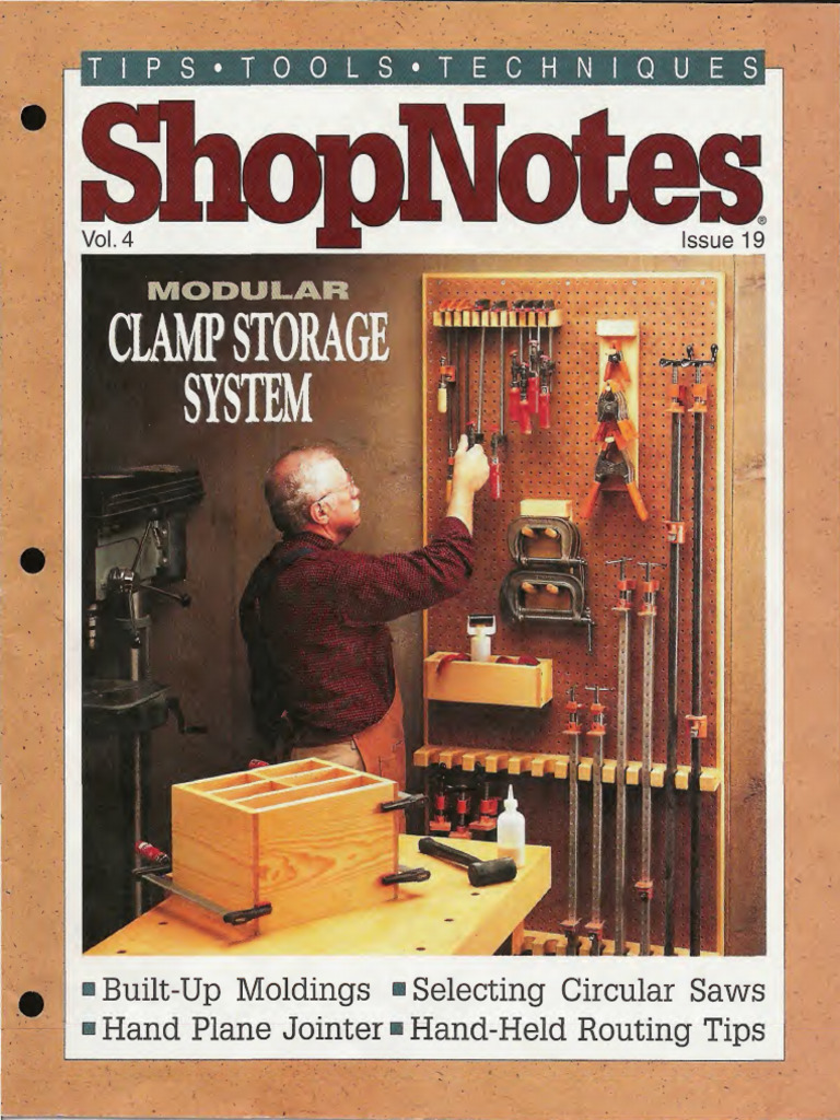 ShopNotes #19 (Vol. 04) - Modular Clamp Storage System - Text | PDF ...