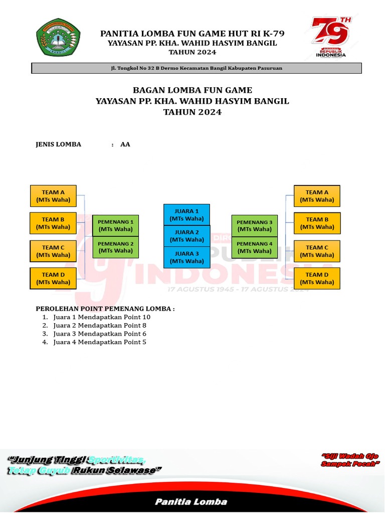 Bagan Lomba Zig Zag Zog - 4 Match | PDF