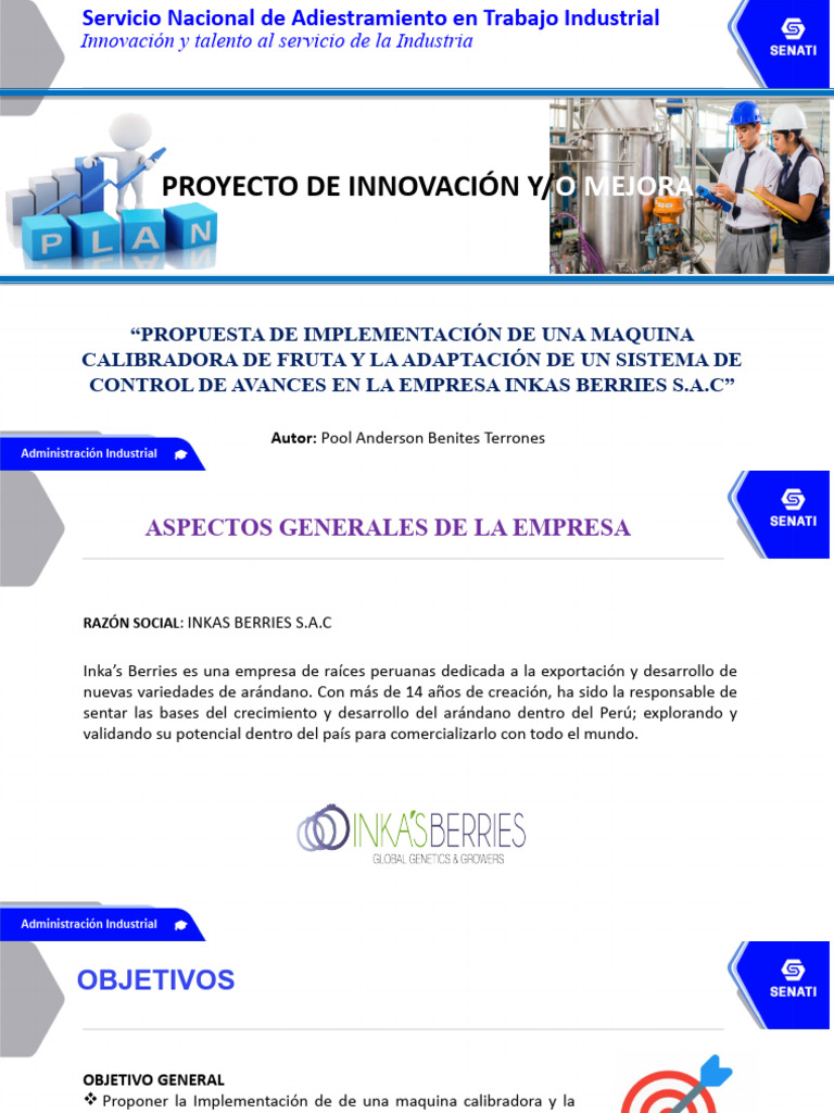 Plantilla de Presentacion de Proyecto de Mejora | PDF | Business ...