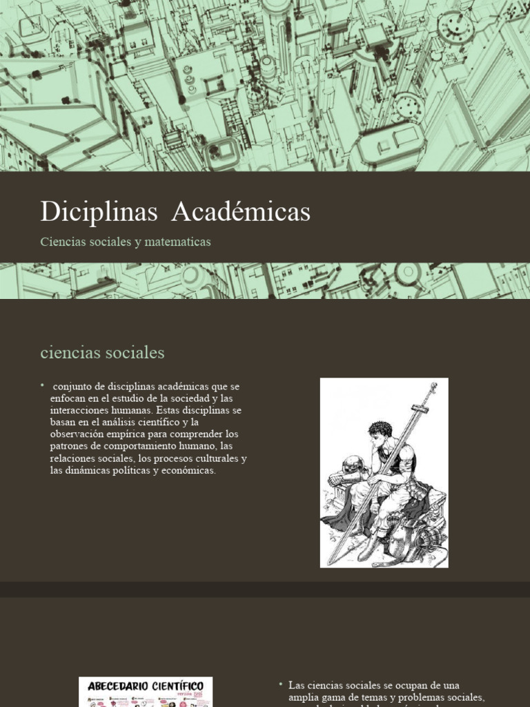 Diciplinas Académicas | PDF | Matemáticas | Ciencias Sociales