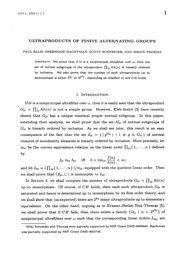 Ultraproducts | PDF | Geometry | Mathematical Structures