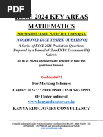 Kcse 2023 Math P1 MS | PDF