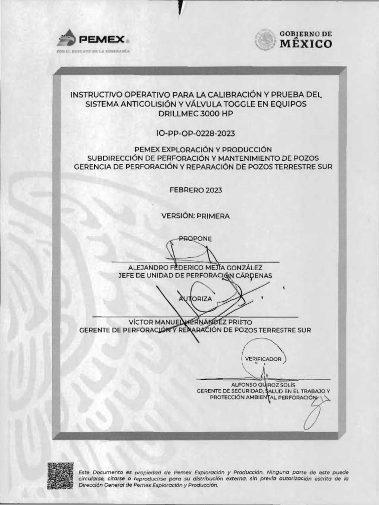 Instructivo Operativo para La Calibracion y Prueba Del Sistema Antocilision y Valvula Toggle en ...