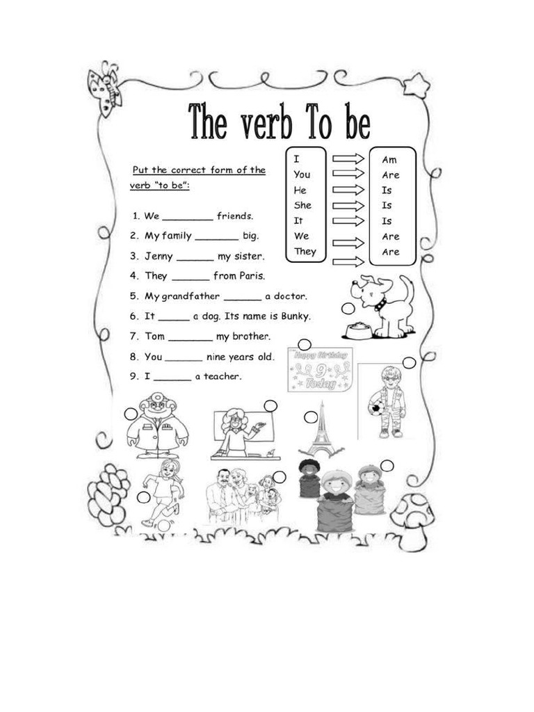 practica verb tobe | PDF