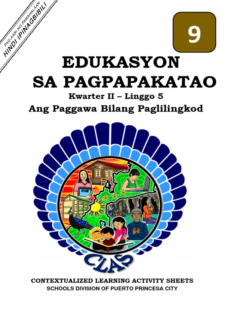 EsP9 - q2 - Clas5 - ANG-PAGGAWA-BILANG-PAGLILINGKOD - v1 - JOSEPH ...