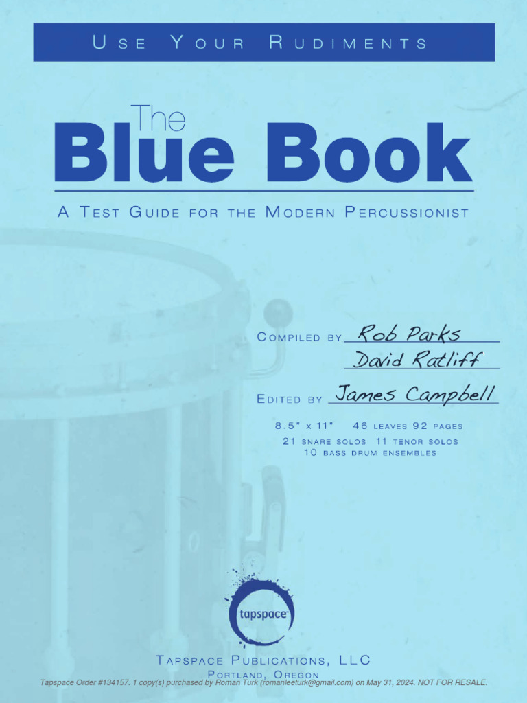 Blue Book-Volume 1 | PDF | Marching Bands | Music