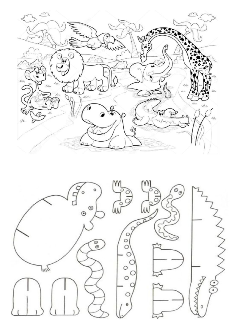 Animals To Color | PDF