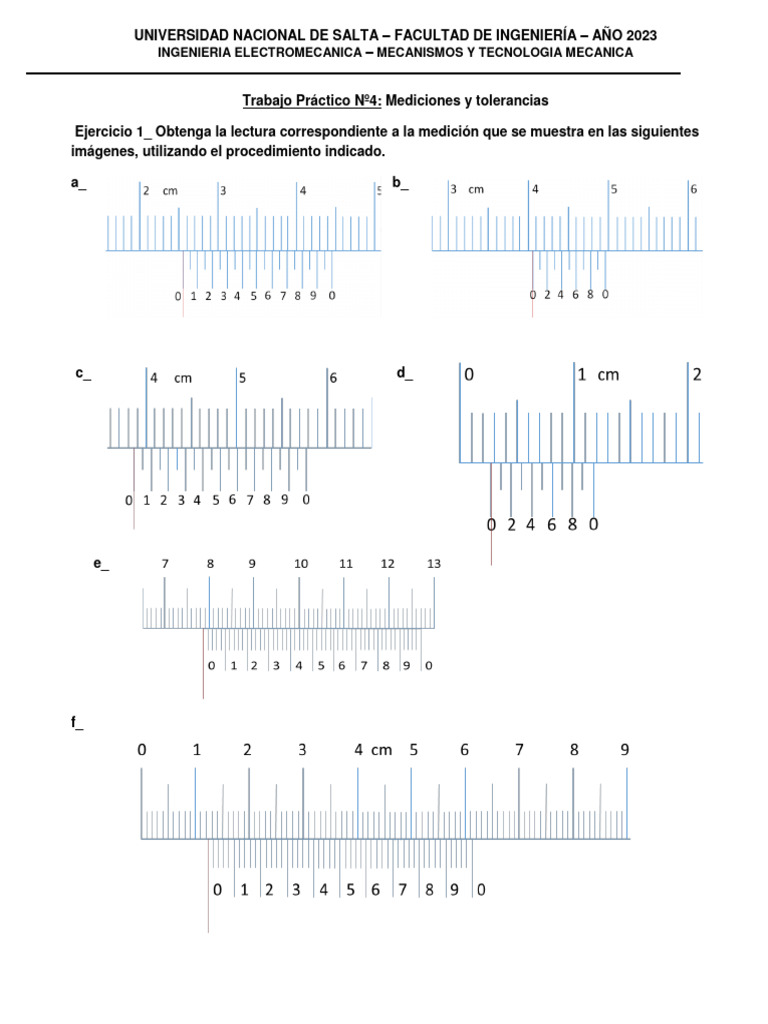 TP 4 - Mediciones y Tolerancias - Parcialmente Resuelto | PDF | Ciencias fisicas