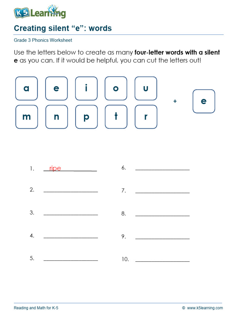 Grade 3 - Constructing Words 3 | PDF