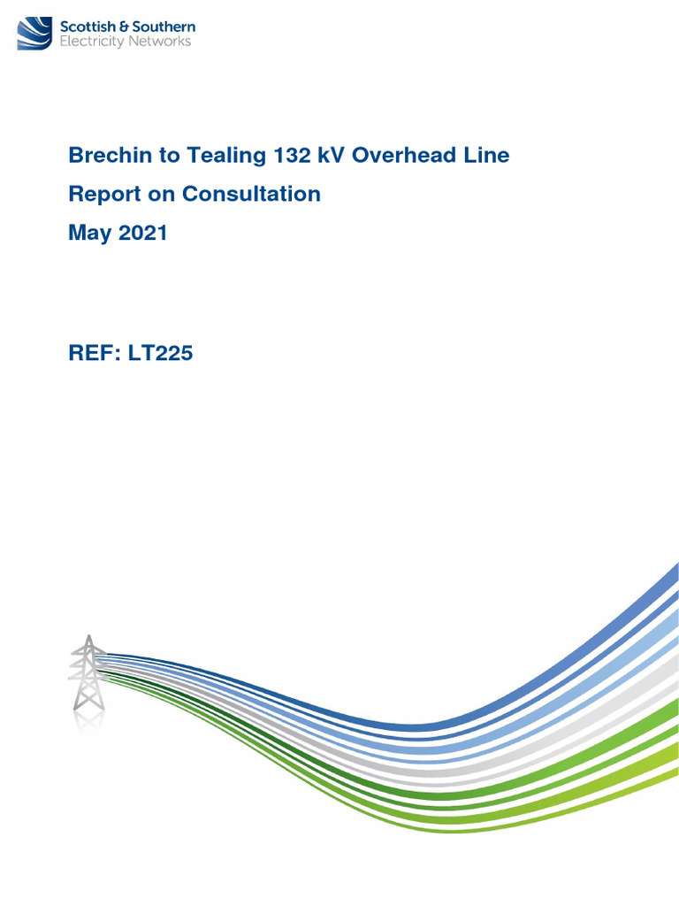 Brechin To Tealing 132 KV Overhead Line Report On Consulation May 2021 ...