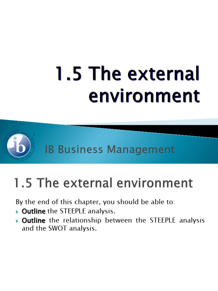 1.5 External Environment | PDF | Swot Analysis | Economies