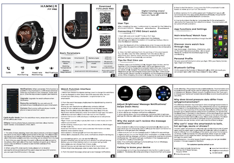 Hammer Fit Pro Manual | PDF