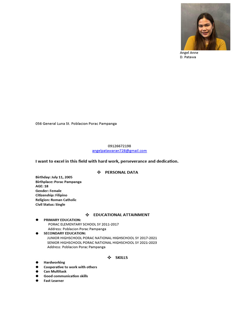 Anne Resume | PDF