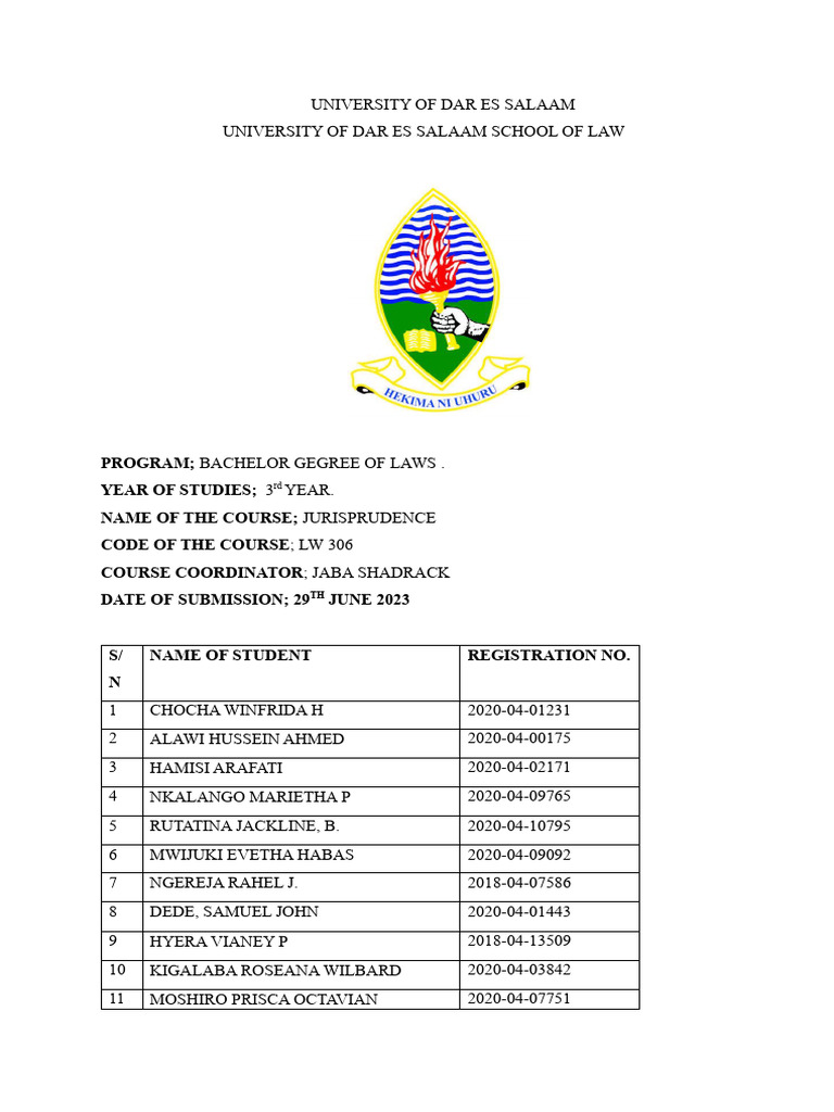 Assignment Juris | PDF | Jurisprudence | Applied Philosophy