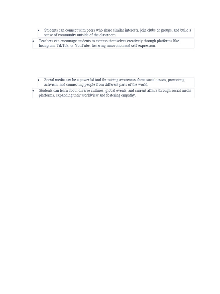 Social Media Reflection and Impact Guide | PDF | Social Media | Popular ...