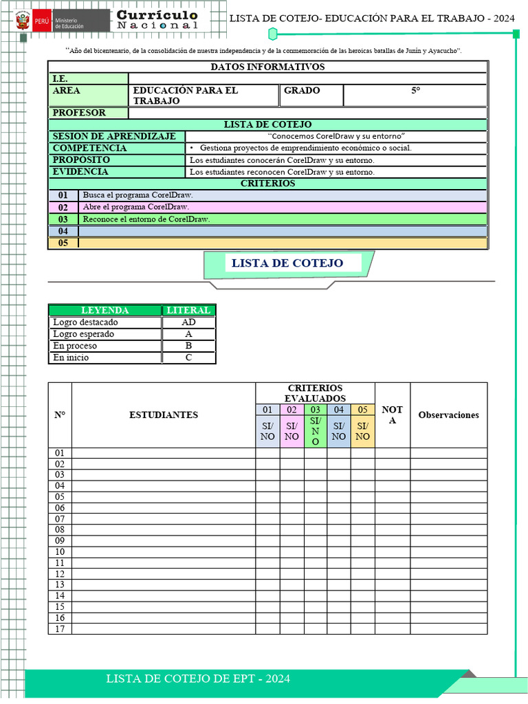 5° LC Act 1 Ept | PDF | Aprendizaje