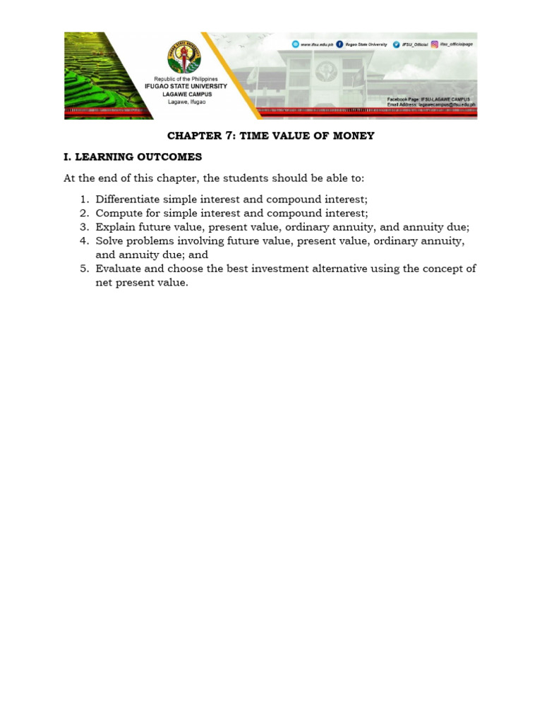 CHAPTER-7-Time-Value-of-Money-1 | PDF | Interest | Present Value
