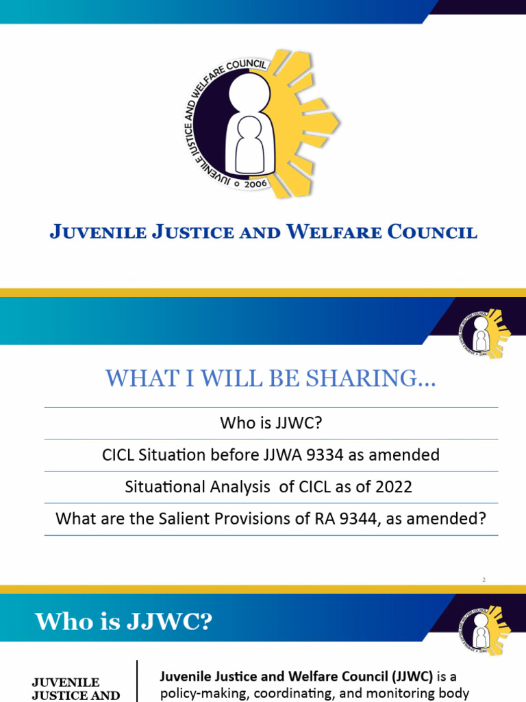 Juvenile Justice in the Philippines: JJWC Overview | PDF | Crimes ...