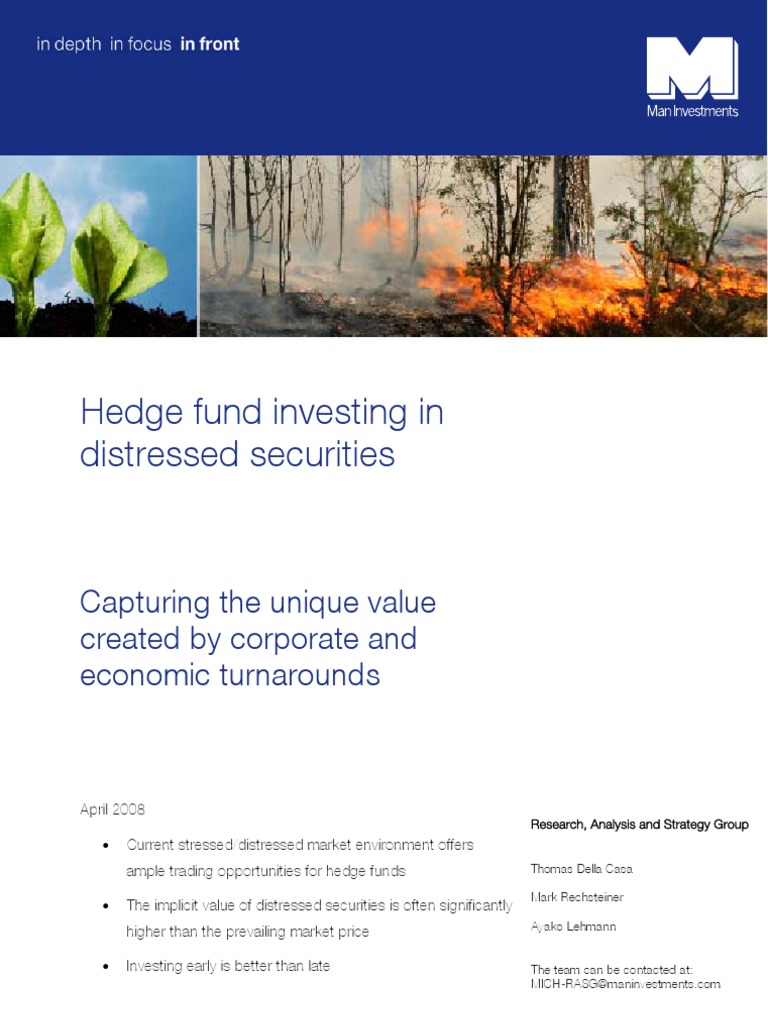 Distressed Securities Hedge Fund Insights | PDF | Finance & Money ...