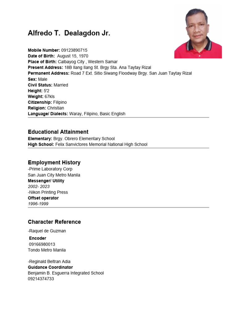 Alfredo Resume | PDF