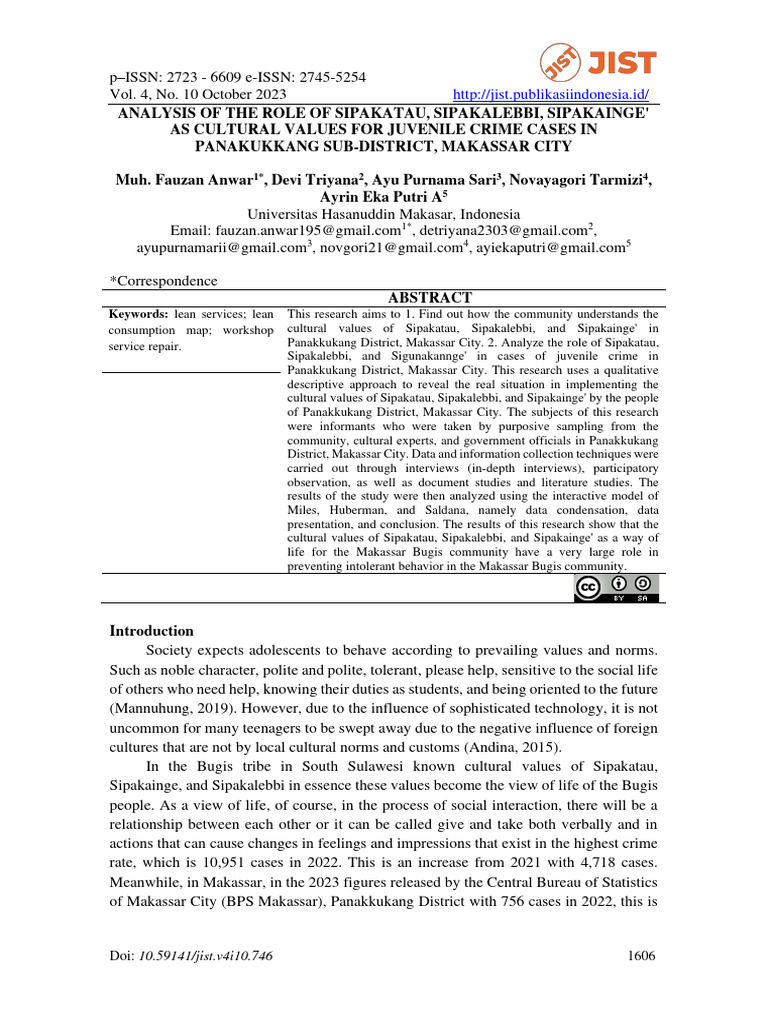 746-Article Text-7290-1-10-20231025 | PDF | Ethnography | Adolescence