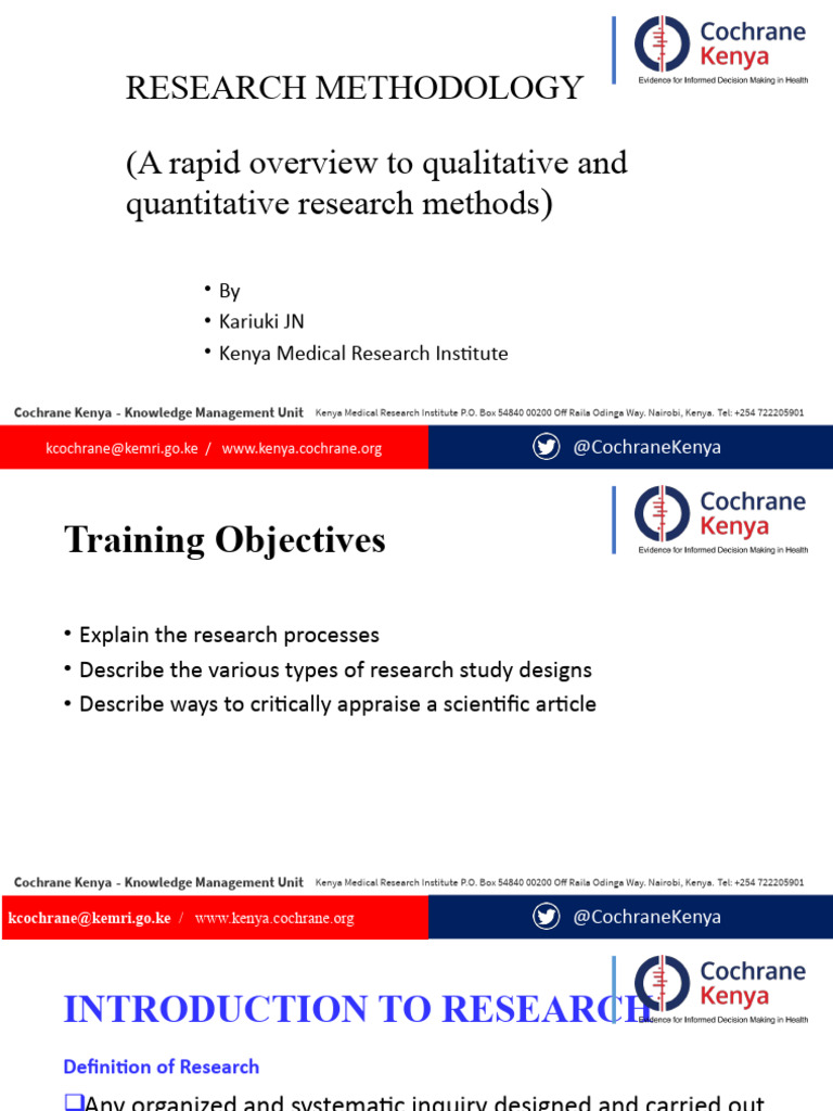 Research Methods Training Slides ACSRM Participants Sept 2023 | PDF ...