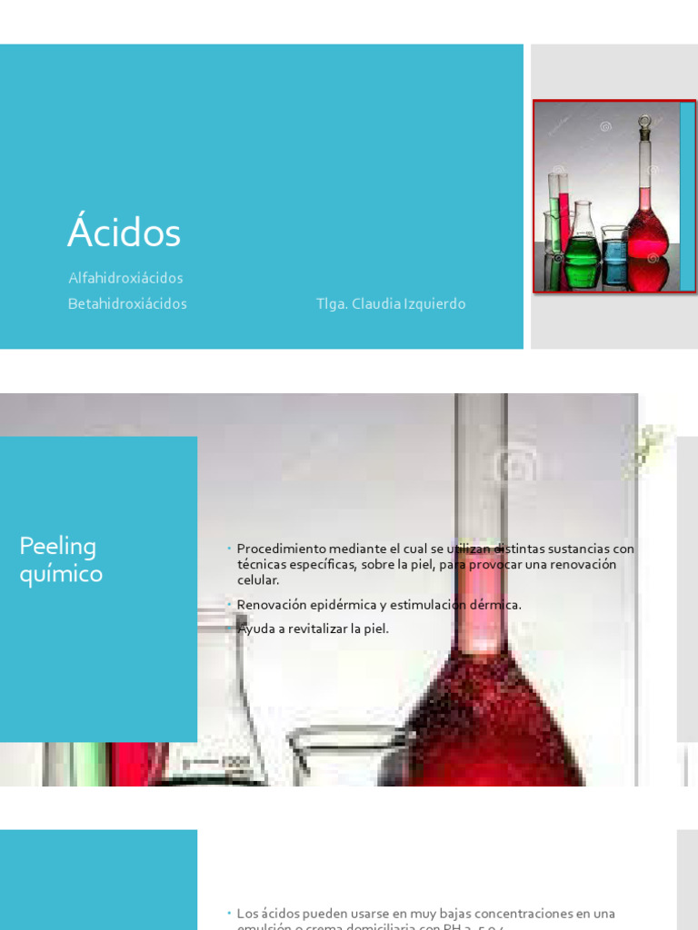 Acidos | PDF | Ácido | Epidermis