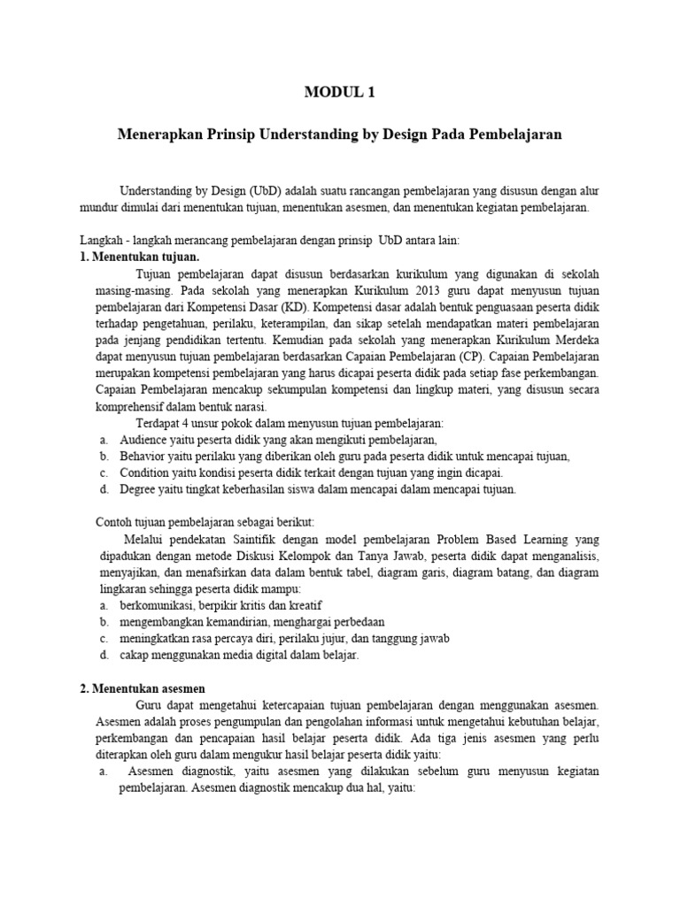 Resume Modul 1 | PDF | Karier & Perkembangan