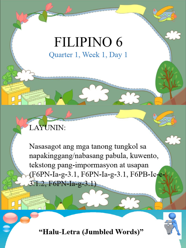 Pagsagot Sa Tanong Sa Pabula | PDF