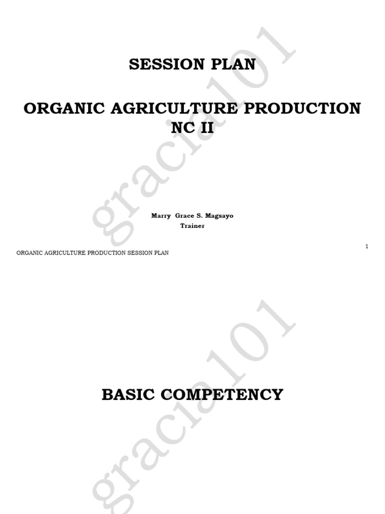 Oap Session Plan | PDF | Occupational Safety And Health | Educational ...