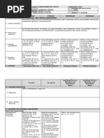 DLL Q2 Math6 Week 8 | PDF | Numbers | Integer