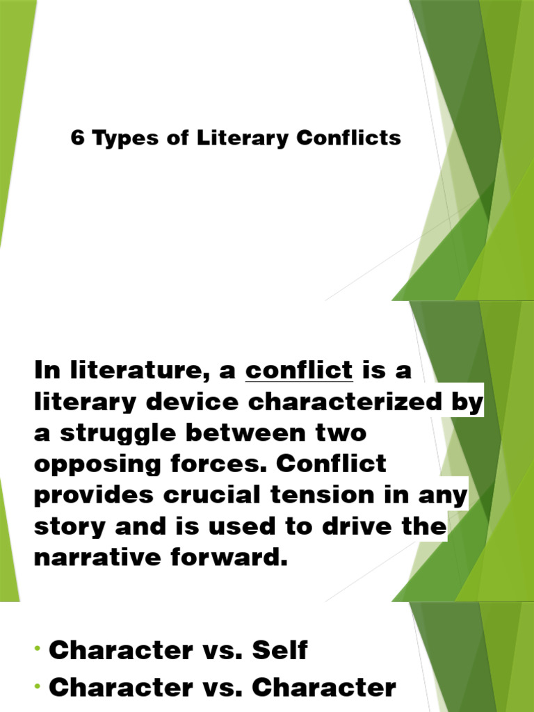6 Types of Literary Conflicts | PDF | General Fiction