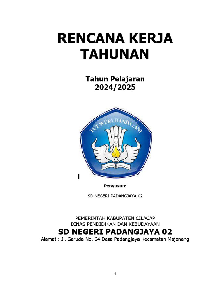 RKT SD Negeri Padangjaya 02 | PDF | Karier & Perkembangan