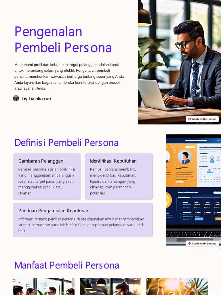Pengenalan Buyer Persona (Lia Eka Sari) | PDF