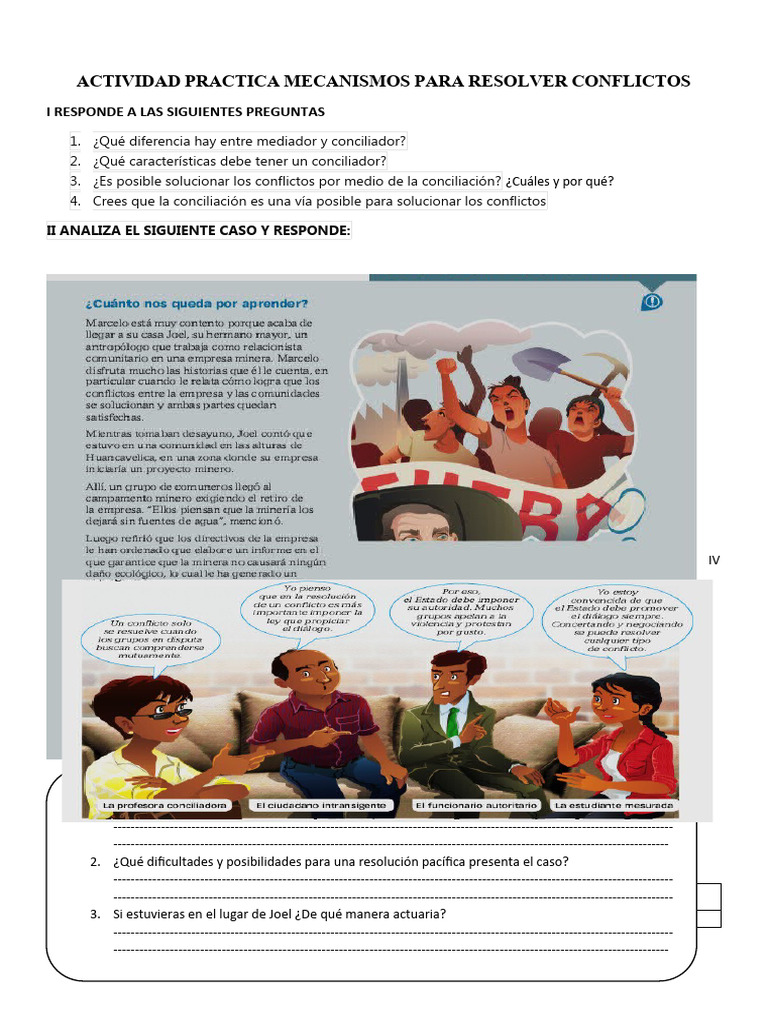 Actividad de Resolución de Conflictos | PDF | Juegos y actividades