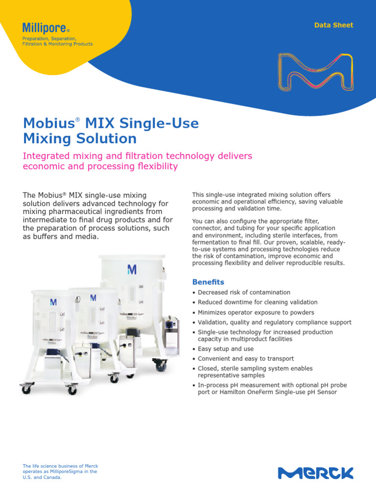 04 Mobius MIX Single-Use Mixing Solution DS1175EN00 MK | PDF ...