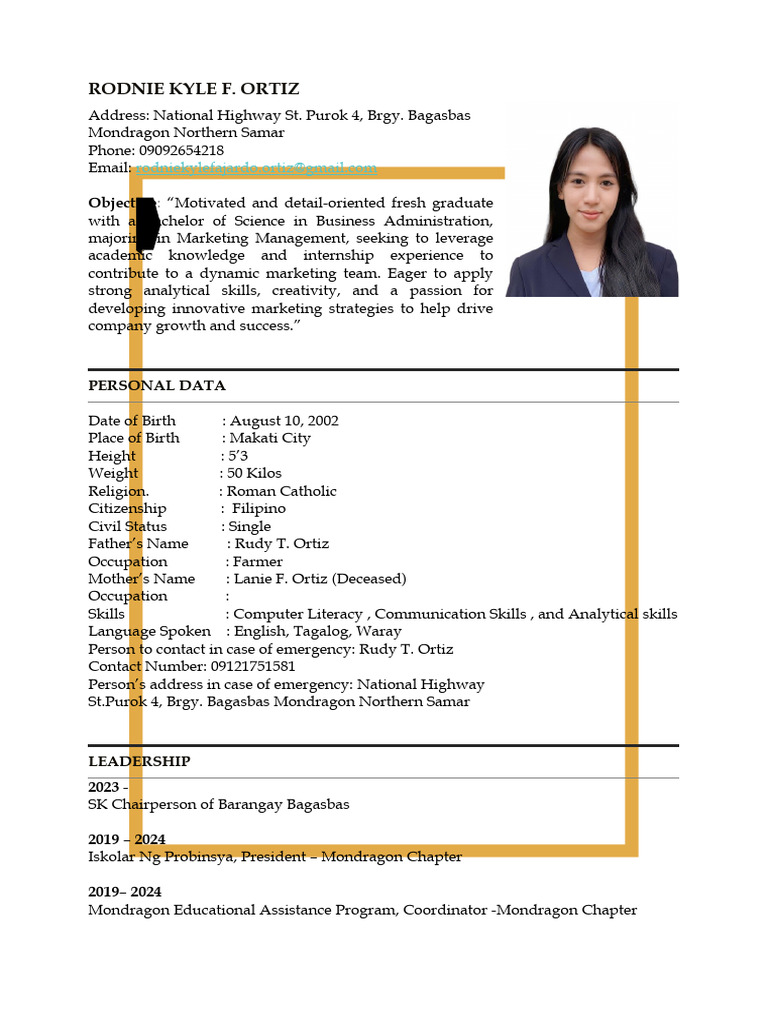 Resume-Rodnie Kyle1 | PDF | Taxes