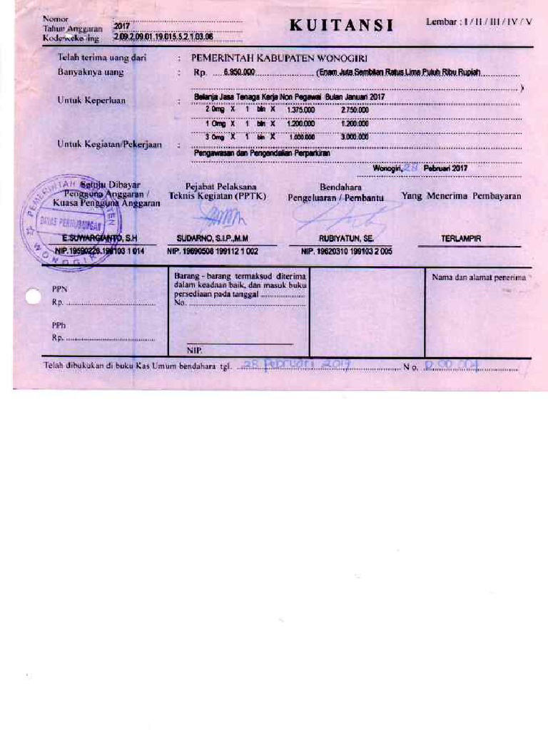 SP2D 2017 - SUPARNO - Reduced | PDF