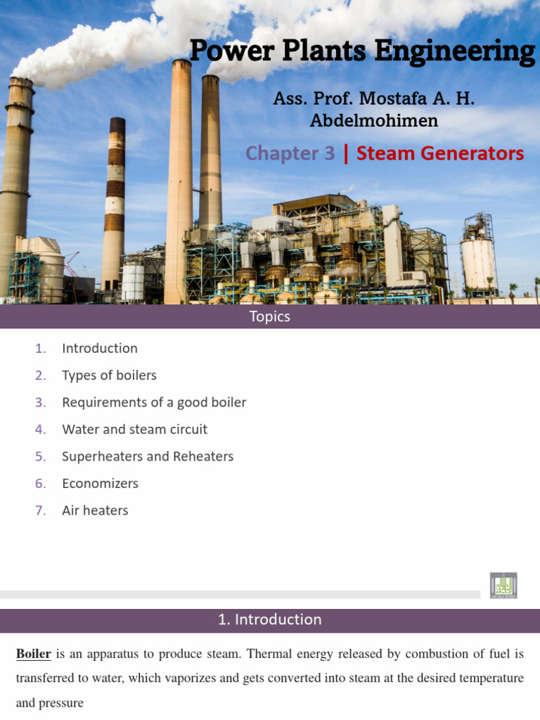 Ch3-Steam Generators | PDF | Boiler | Steam