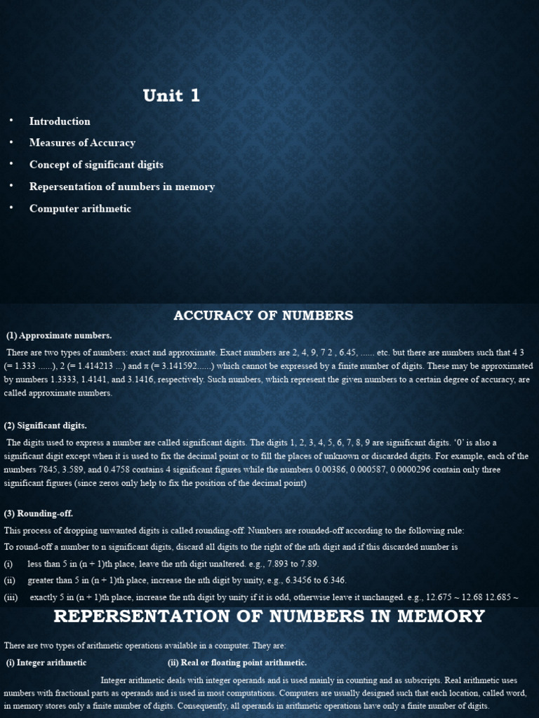 Computer Oriented Numerical Method | PDF | Subtraction | Numbers