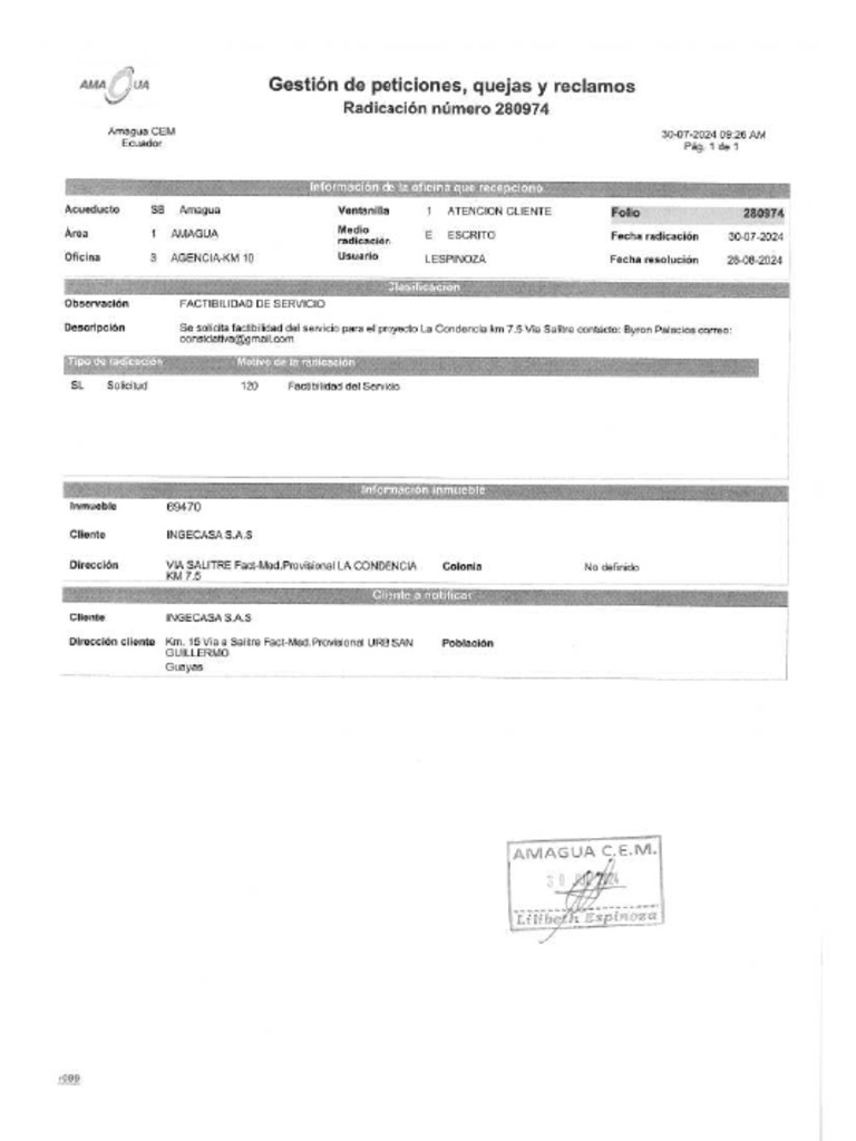 Catleya Consulta De Factibilidades Pdf
