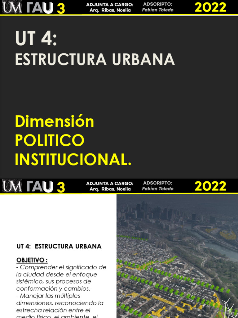 5- U3 Estructura Urbana PI 2022 | PDF | Economias