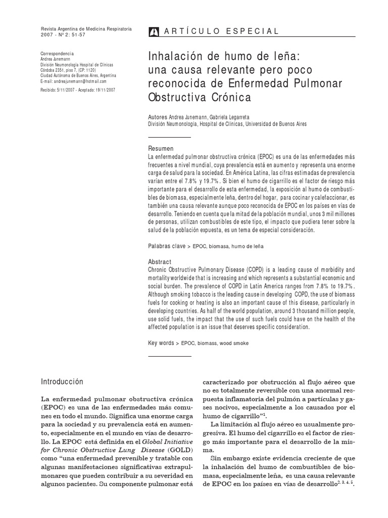 Inhalación de Humo y Sus Consecuencias | PDF | Enfermedad pulmonar ...