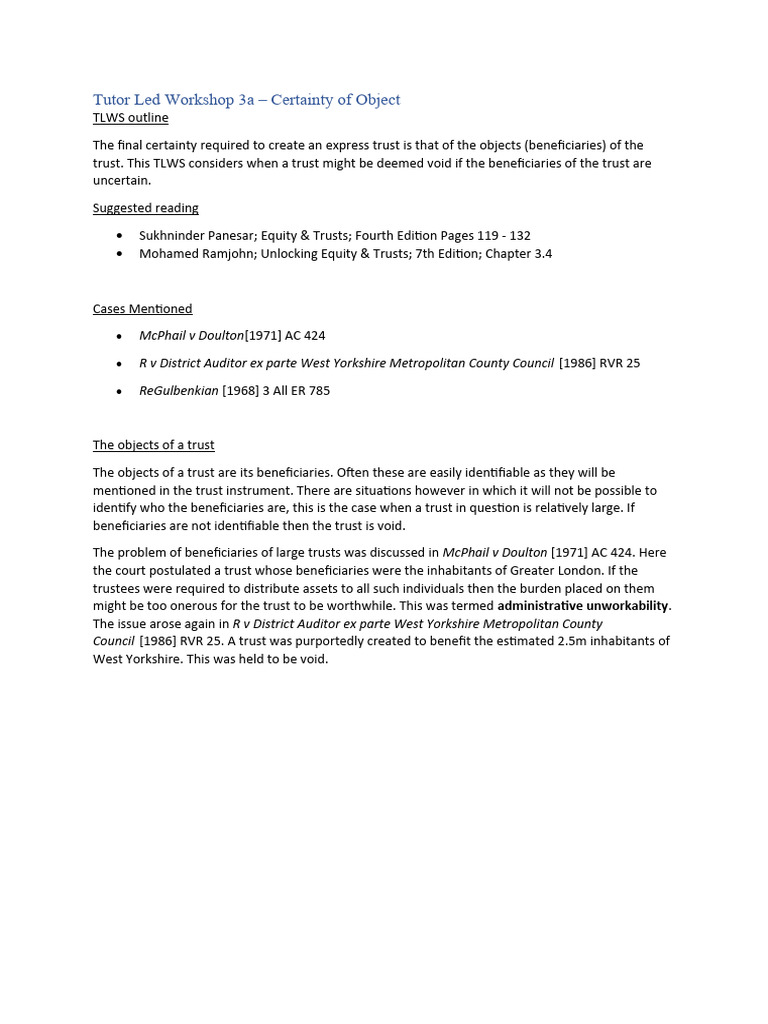 Trust Beneficiaries and Wills Explained | PDF | Will And Testament ...