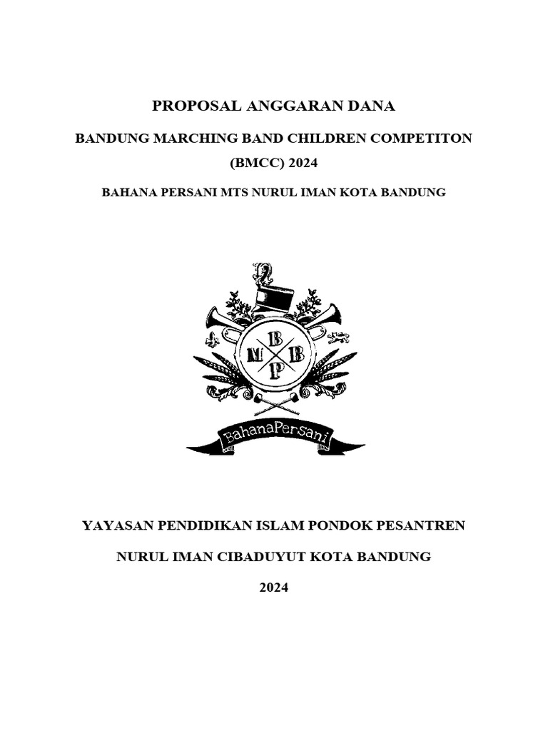 Proposal Rab BMCC 2024 (MTS) | PDF | Ilmu Sosial