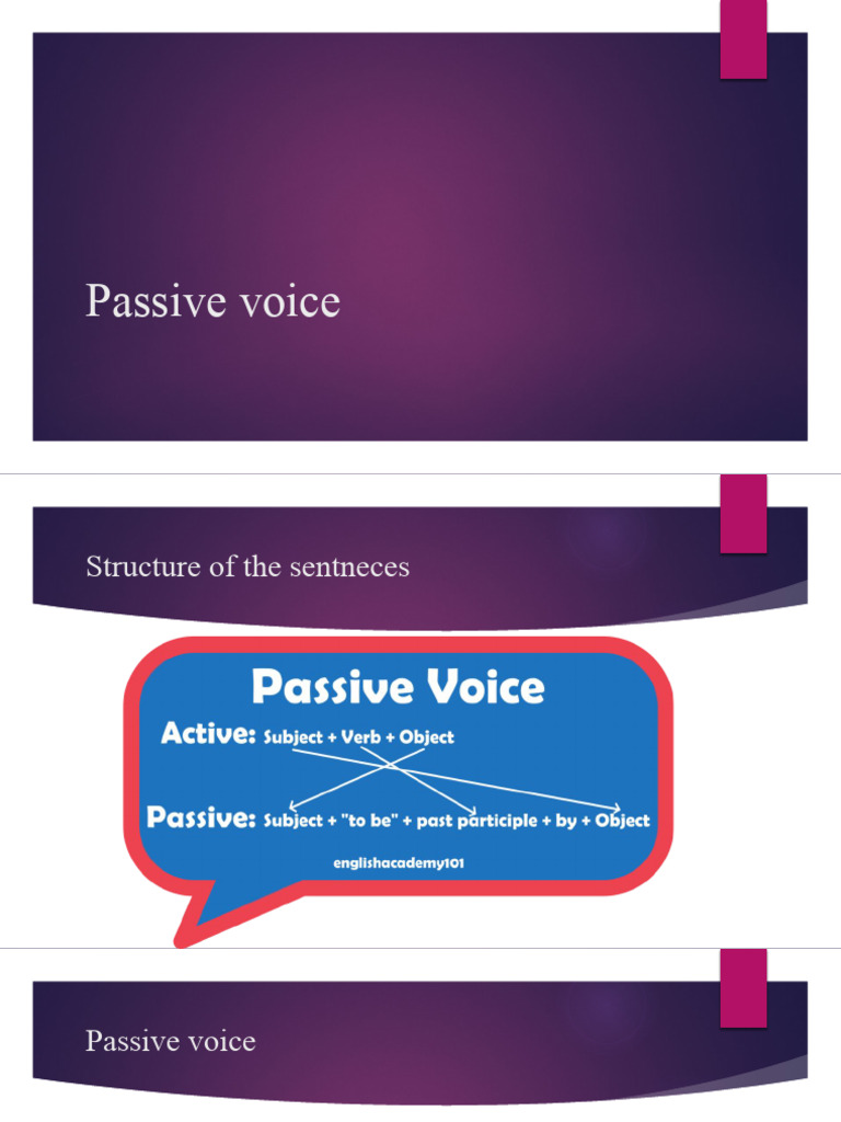 Understanding Passive Voice Structure | PDF