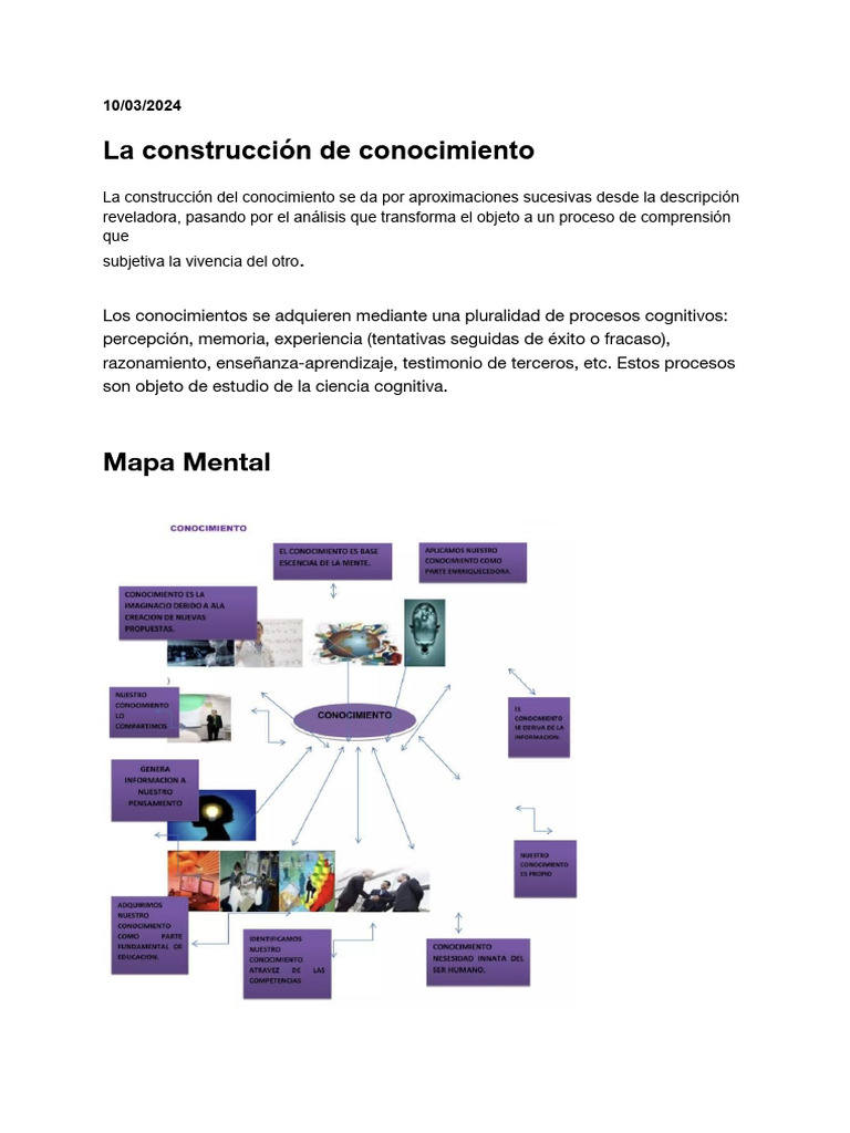 El Proceso de Construcción de Conocimiento Samuel Solano | PDF ...