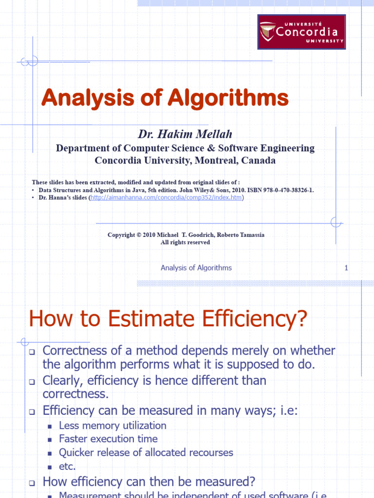 1 Analysis Of Algorithms Pdf Time Complexity Algorithms